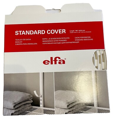 ELFA Hanging Standard Cover Shelving Systems 166" White - #427410 | eBay
