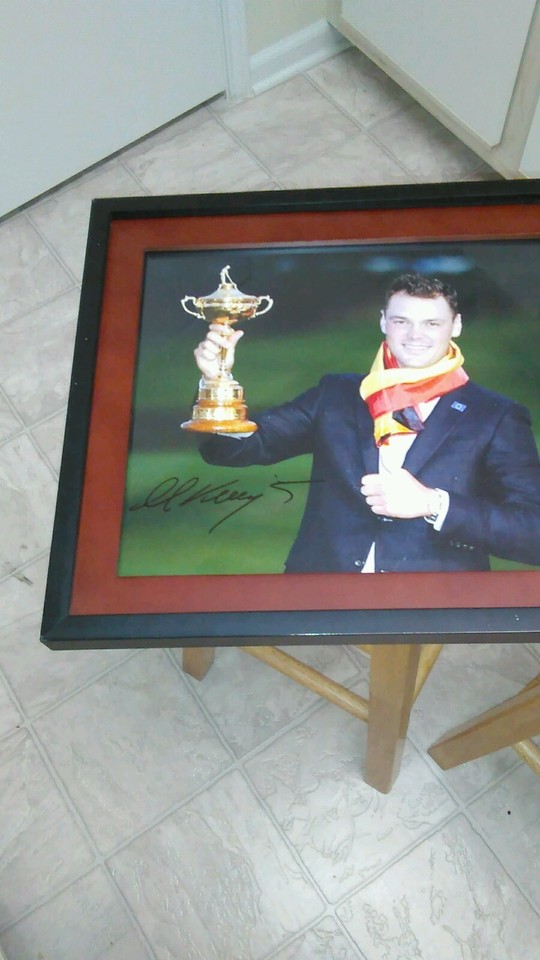 Martin Kaymer PGA Golf Signed Ryder Cup Trophy Winner 11x14 Framed ...