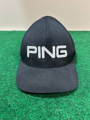 Ping Black Fitted Golf Hat Size L/XL Sensor Cool Flex Fit | eBay