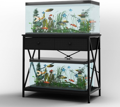 Aquarium Stand 20-29 Gallon, Metal Gallon Fish Tank Stands with ...
