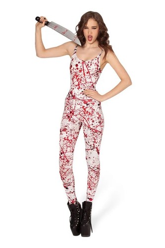 Black Milk Clothing Blood Splatter Catsuit | eBay