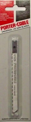 Porter Cable 12525-5 U-Shank Veneer Down Cutting Jig Saw Blades 10TPI ...
