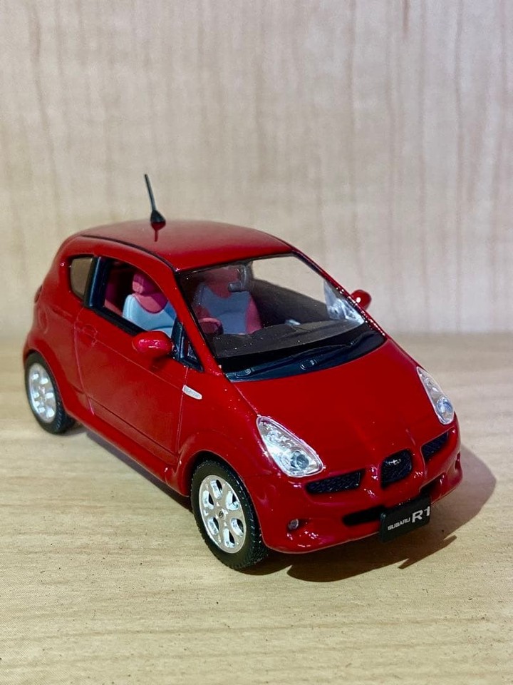 Nore Subaru R1 diecast car red | eBay