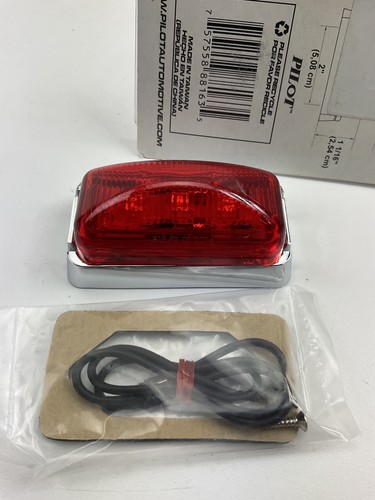 Pilot NV-5096R Mini 4"x1" Rectangular Red LED Side Marker Light | eBay