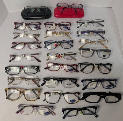 Eyeglasses Frames Mixed Brands Lot 25 Frames Wholesale Bulk New/ Pre ...