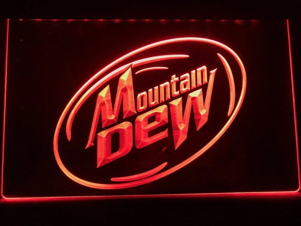 Mountain Dew Logo Neon-Like LED Sign, 52% OFF