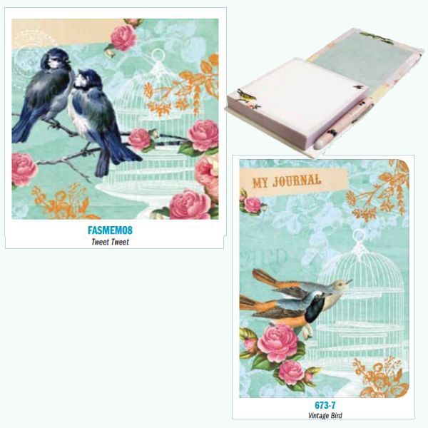 FAS La Belle Montage One Journal and One Memo Pad - Fresh Flowers | eBay