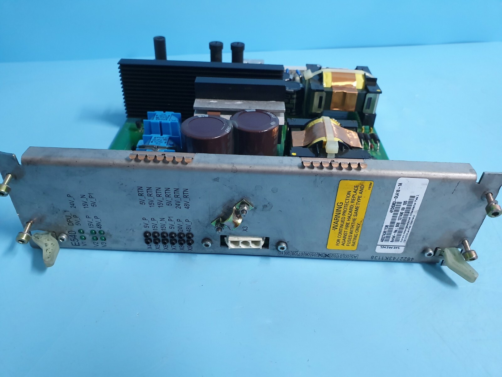 SIEMENS E540 DPU_1 4FD6383-0LA10-1A 4822743K Scanner Parts | eBay