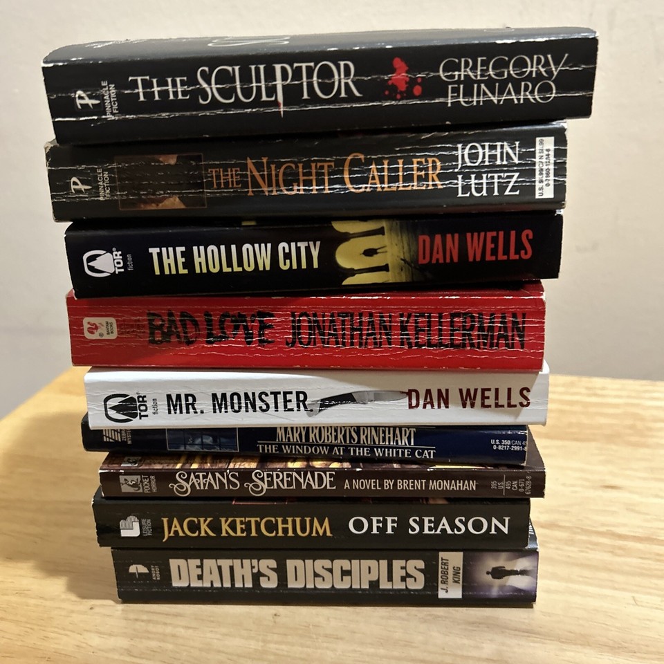 Horror Thriller Paperback Lot Vintage & Modern Authors 9 Books Ketchum ...