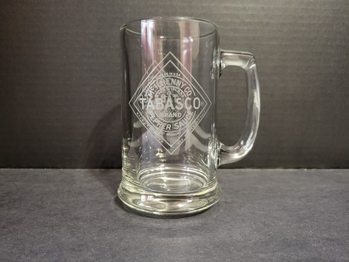 Vintage Company Promo Tabasco Sauce Etched Glass Mug | eBay