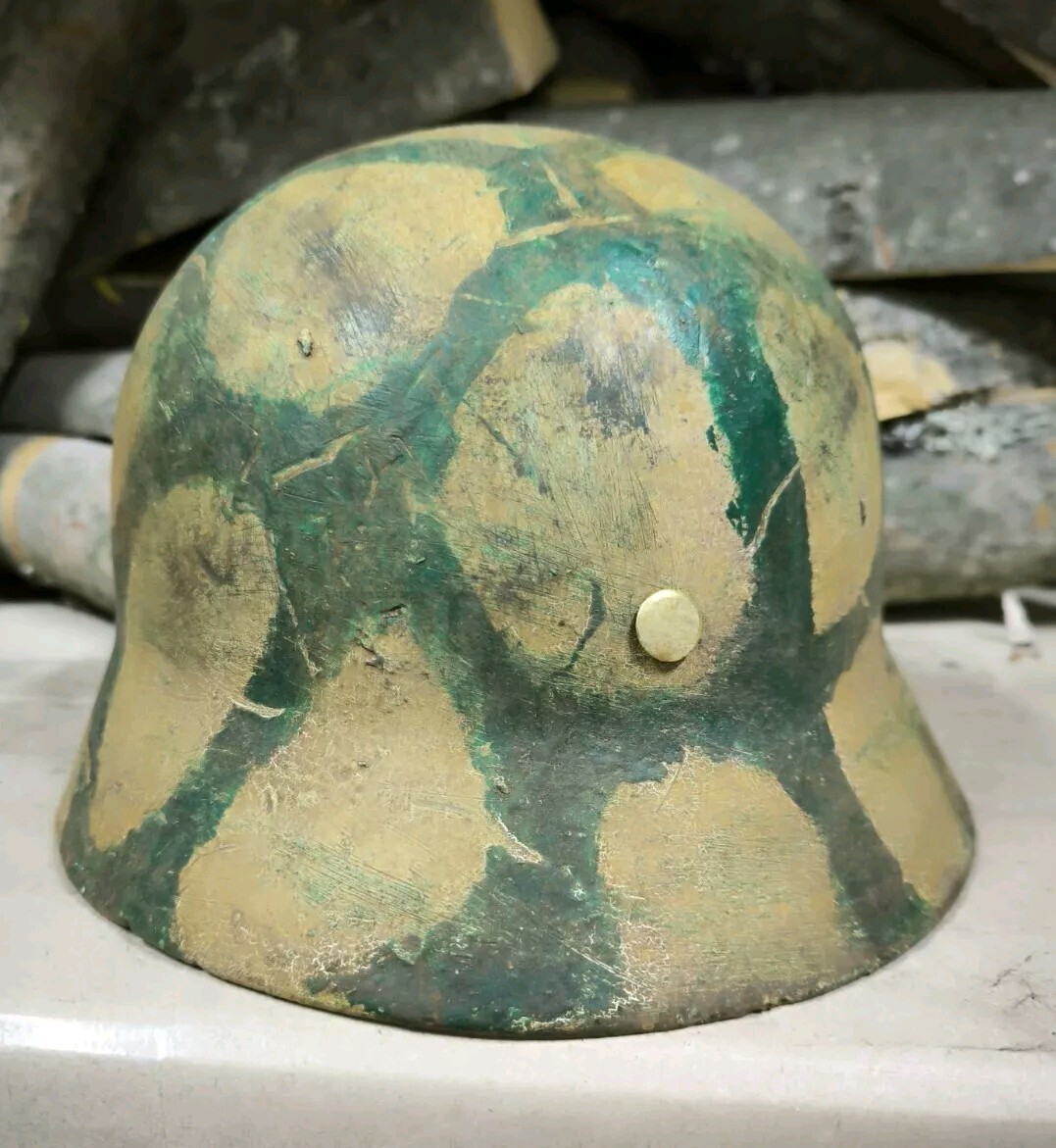 WW2 M40 German Helmet WWII M40 Combat helmet size 64 | eBay