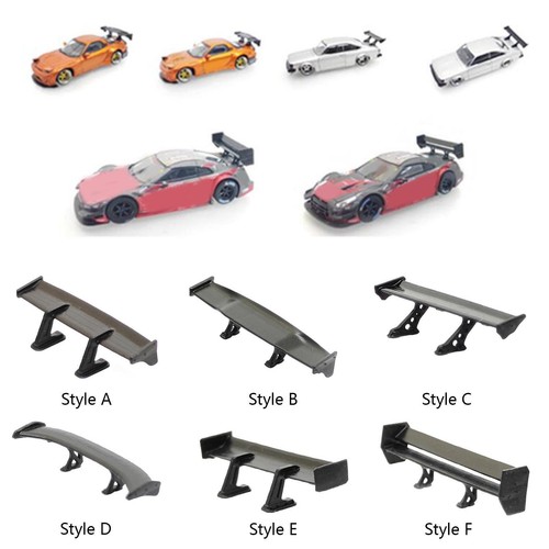 Mini Car Rear Wing Durable DIY Accessory RC Car Model Spare Parts 1/64 ...