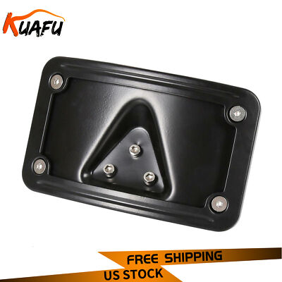 Curved Laydown Steel License Plate Mount Kit Bracket Frame FOR Harley ...