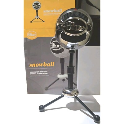 Blue Snowball USB Microphone - Brushed Aluminum 836213001936| eBay