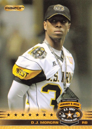 D.J. Morgan 2010 Razor US Army All-American Bowl #38 Taft High School ...