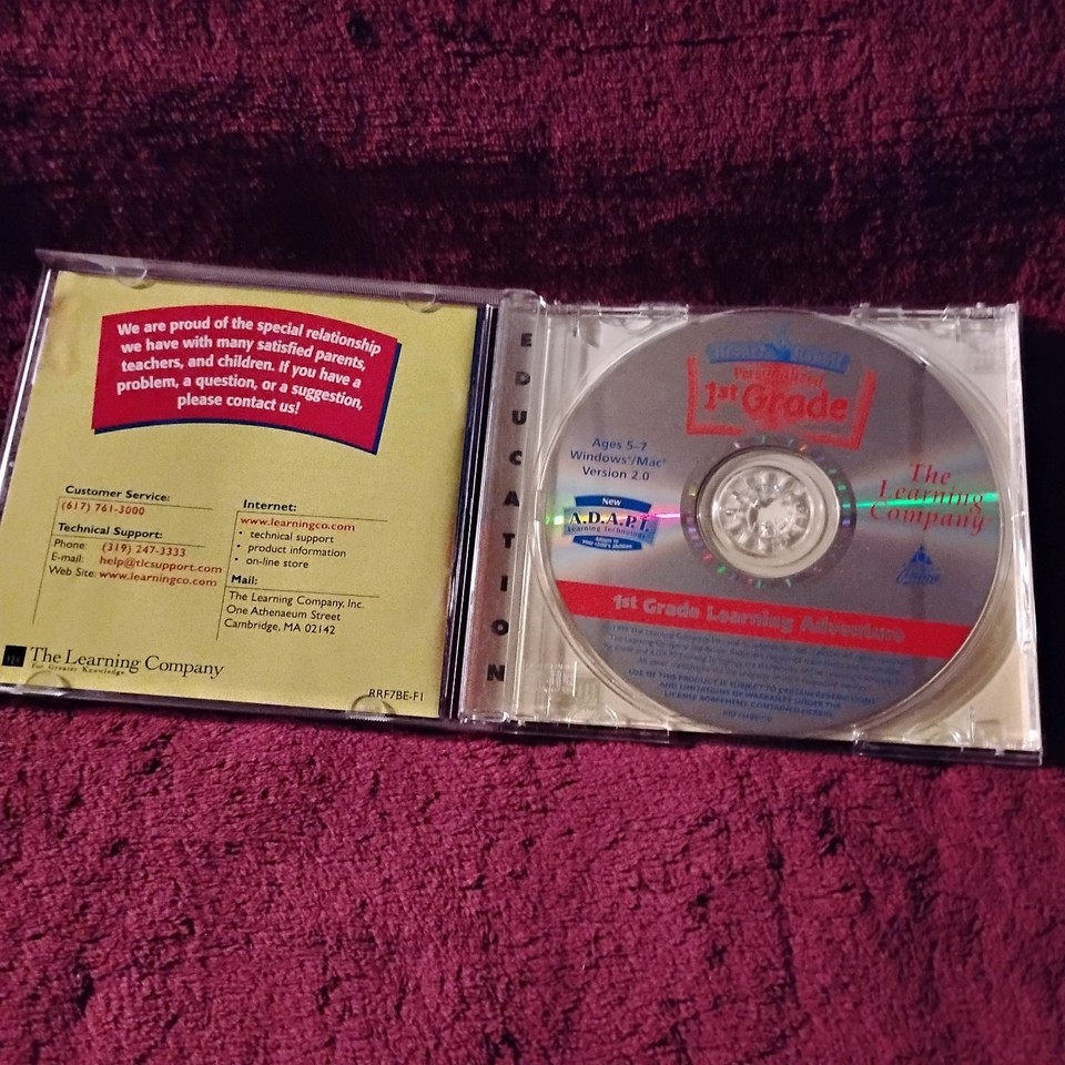 Reader Rabbit Personalized 1st Grade PC/Mac CD-ROM The Learning Company ...