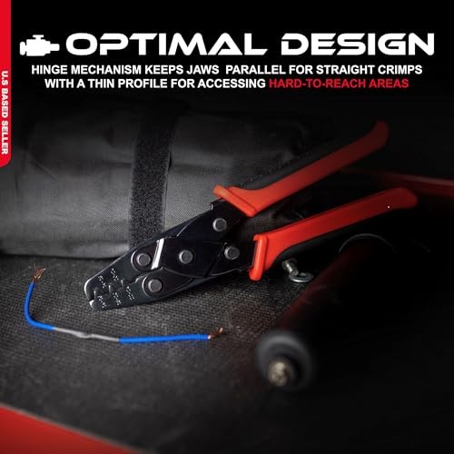 Open Barrel Crimper, Wire Crimper Tool for 14-24 Gauge Wire, Pin ...
