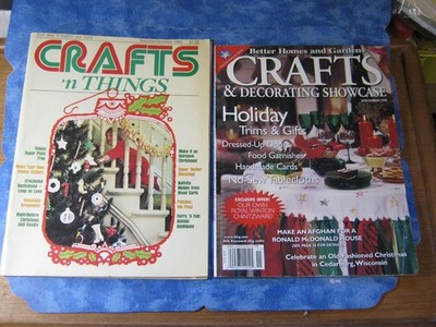 LOT OF 2 CHRISTMAS MAGAZINES Crafts 'n Things +BHG CRAFTS & DECORATING ...