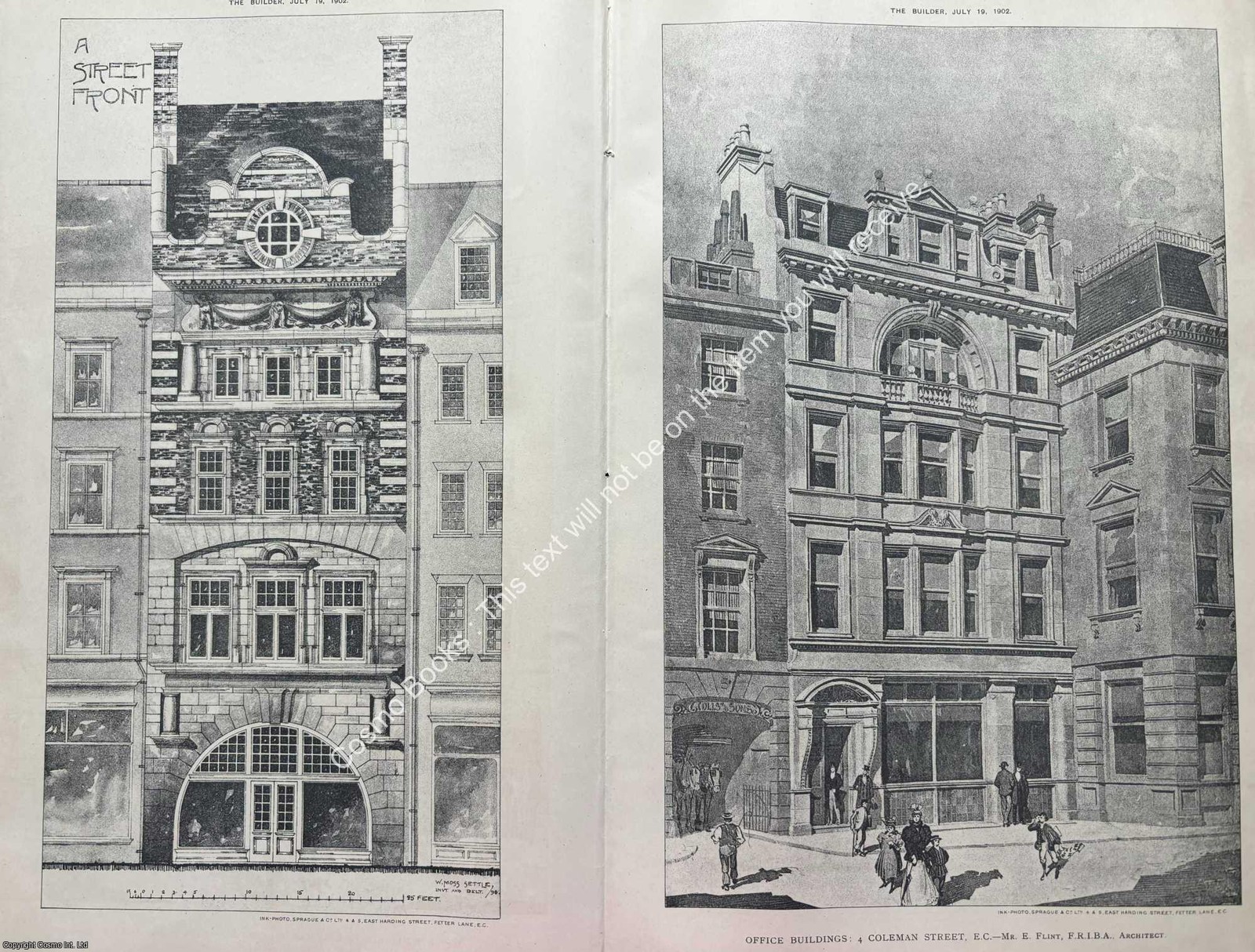 1902 : OFFICE BUILDINGS, 4 COLEMAN STREET. E. FLINT, ARCHITECT. AN ...