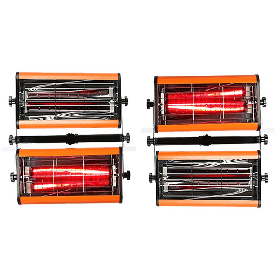 2X1000W Car Infrared Paint Heating Heater Lamp Spray/Baking Workshop ...