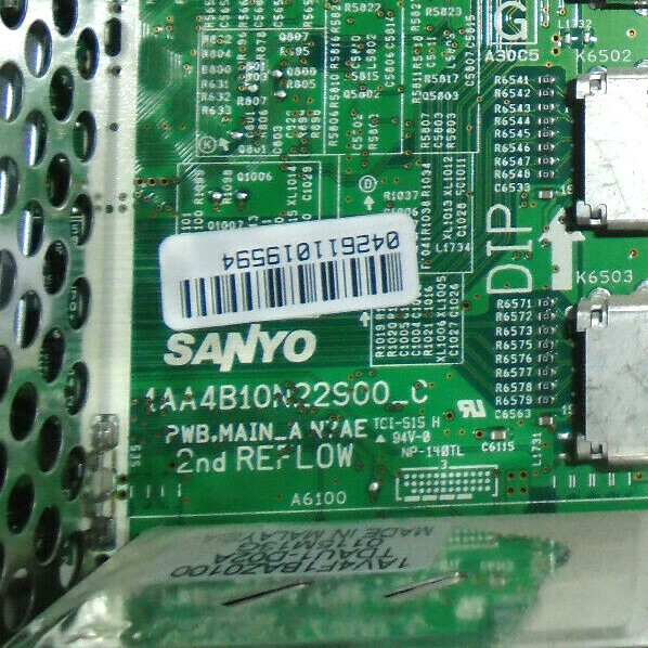 SANYO MODEL DP46840-01 MAIN BOARD # 1AA4B10N22900-C, N7EEE,We Ship FAST ...