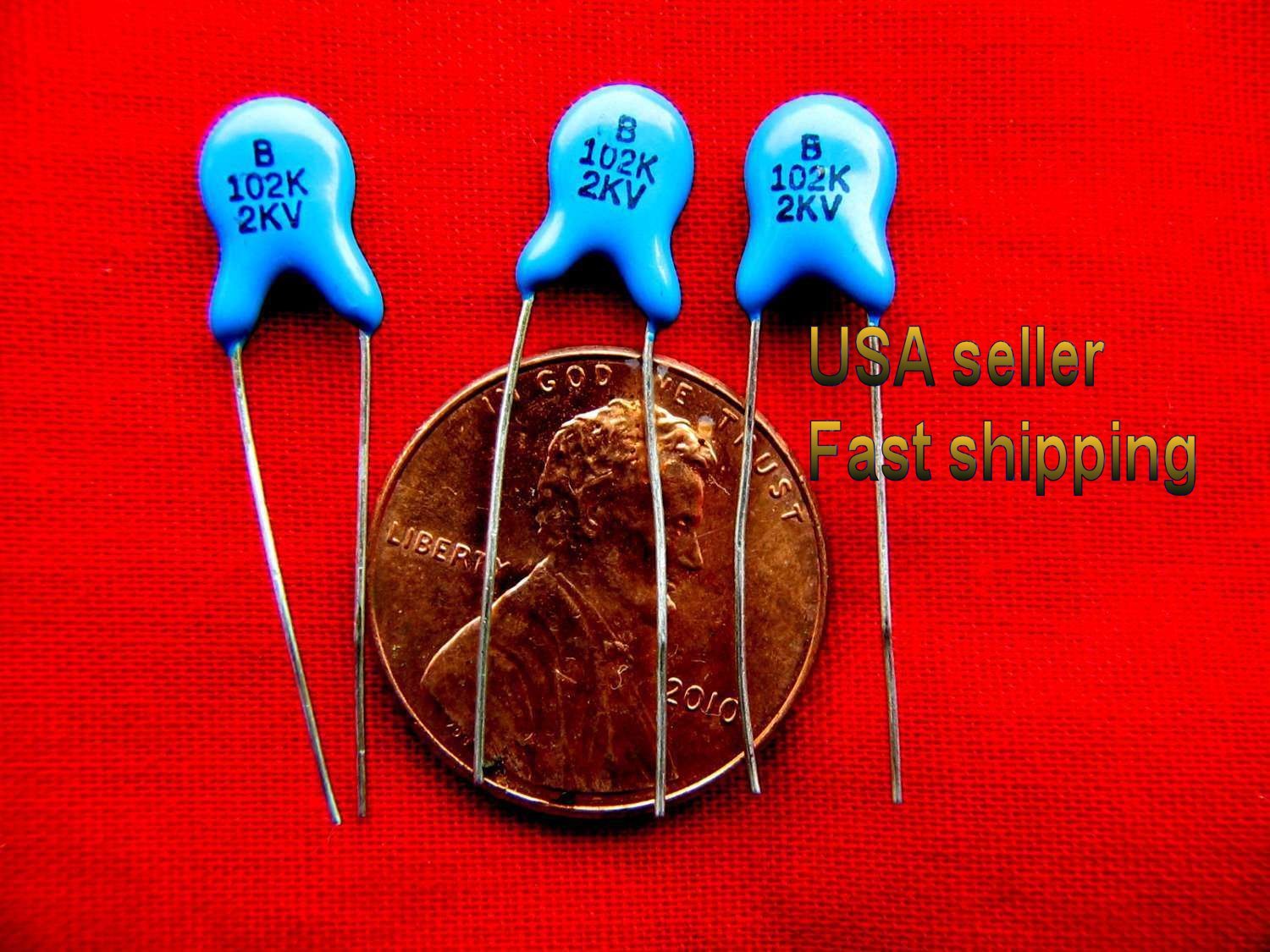 14 pcs - .001uf (0.001uf, 1000pf) 2kv (2000v) ceramic capacitors | eBay