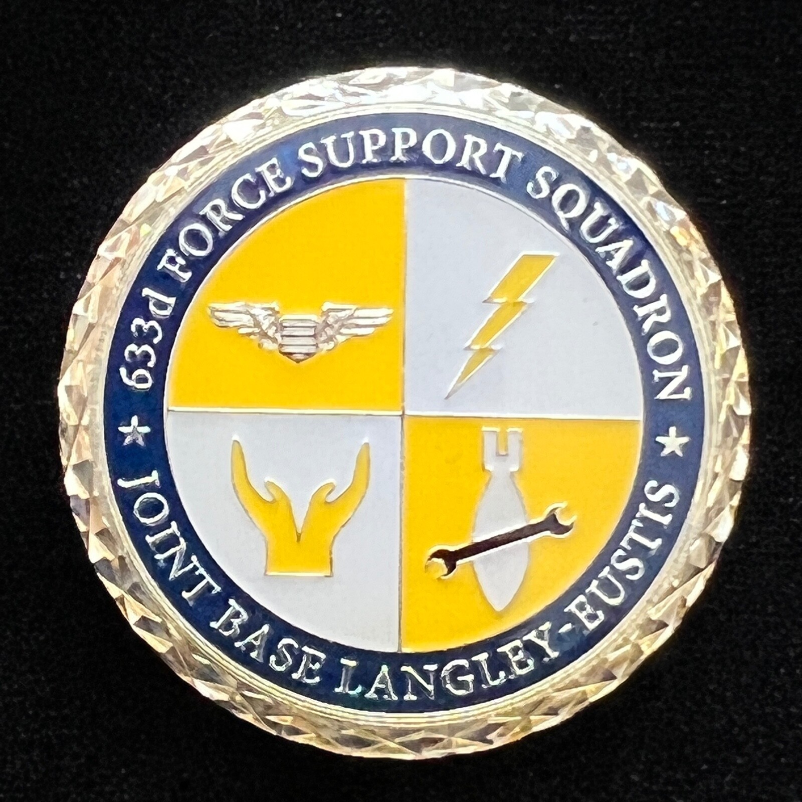 633rd Force Support Squadron Commander USAF Challenge Coin | eBay
