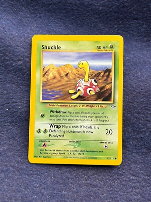 2000 Pokémon Shuckle Neo Genesis Set Unlimited 72/111 WOTC | eBay