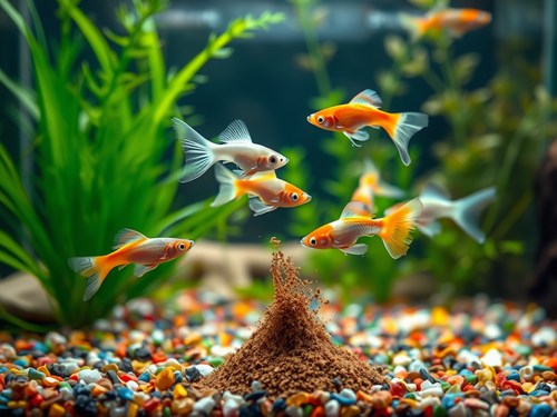 Premium Fry & Nano Fish Food Guppies Tropical Blend Calcium Iron and ...