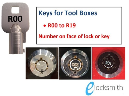 R00 Key to fit Tool Box suits Repco, Gearwrench, Toolpro, TTI, Kincrome ...