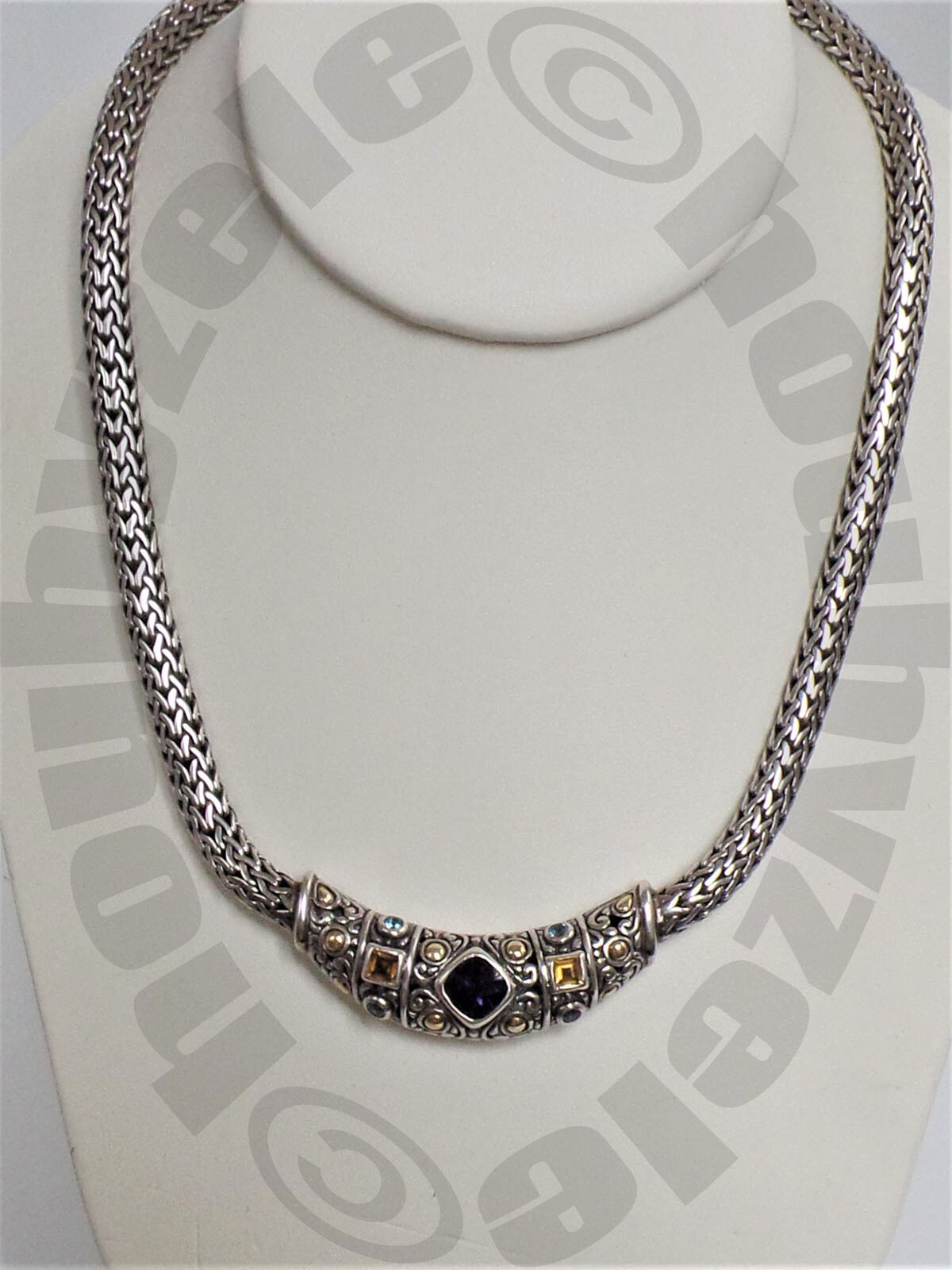 Samuel Behnam BJC 925 Sterling 18K Gold Iolite and Mu… - Gem