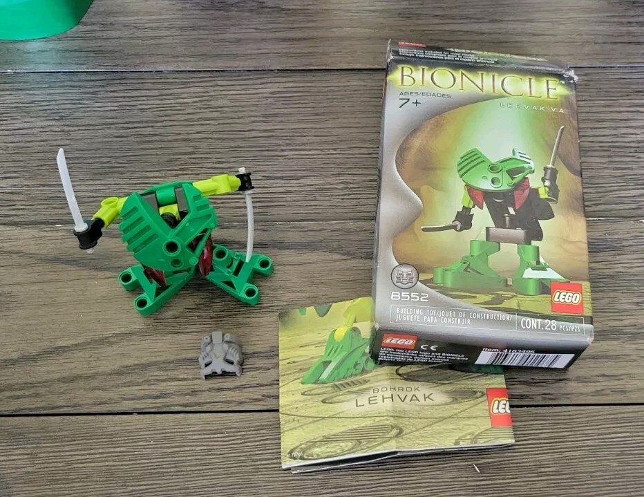LEGO BIONICLE KIT 8554 TAHNOK 8608 VHISOLA 8552 LEHVAK 2X BRAND NEW 1X ...
