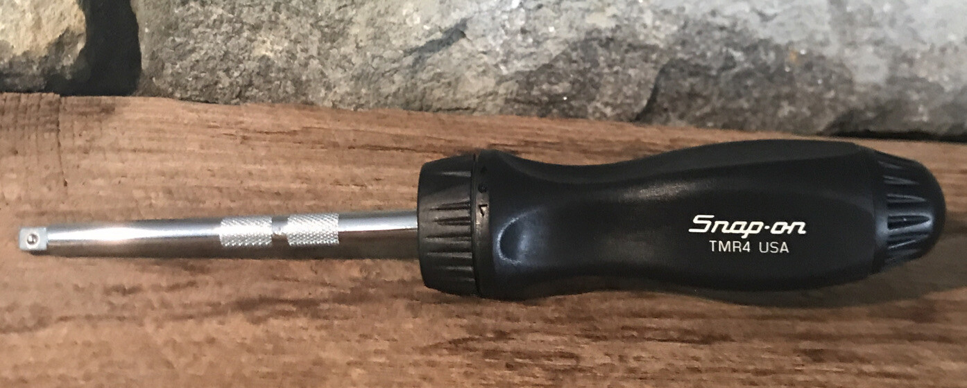 Snap-on Tools TMR4 Black Hard Handle 1/4" Drive Ratcheting Square ...