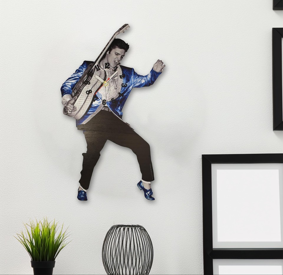 Midsouth Products Elvis Presley Swinging Legs Pendulum Clock - Blue ...