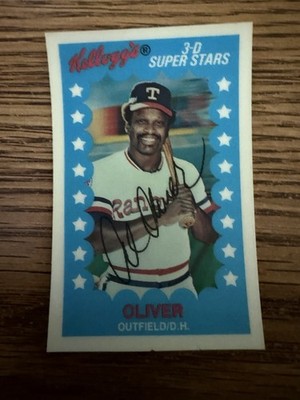 1982 Kellogg's 3-D Super Stars - Al Oliver #61 Texas Rangers | eBay