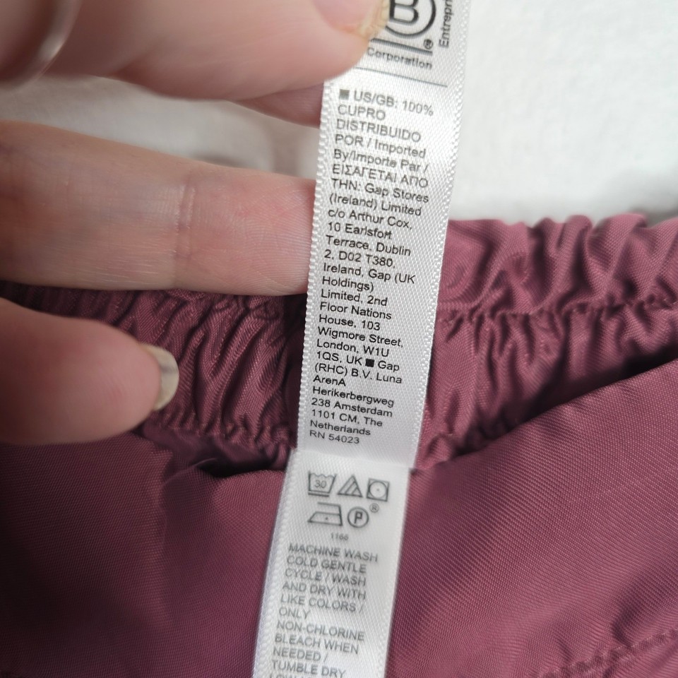 Athleta Calm Cool Pant 2X Mauve Pink Cupro Wide Leg Elastic Hem ...