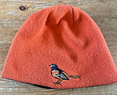 Baltimore Orioles Beanie Hat Reversible Winter Knit Hat 1990s Bird Logo ...