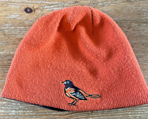 Baltimore Orioles Beanie Hat Reversible Winter Knit Hat 1990s Bird Logo ...