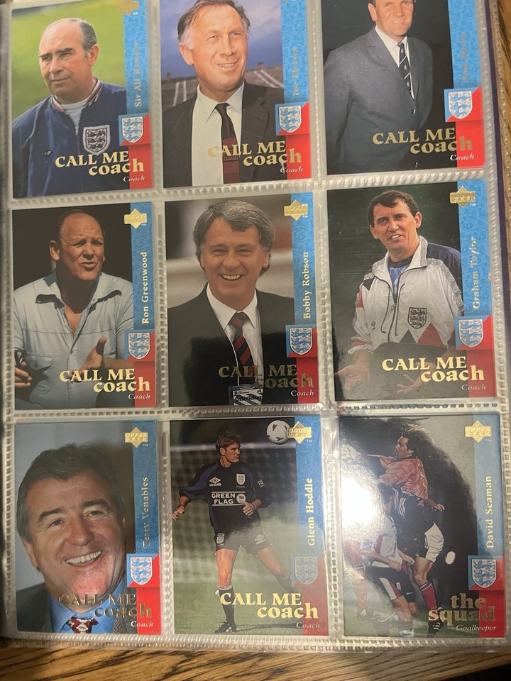 Upper Deck Album And Base Set Plus 2 Limited Three Lions Cards Sol ...