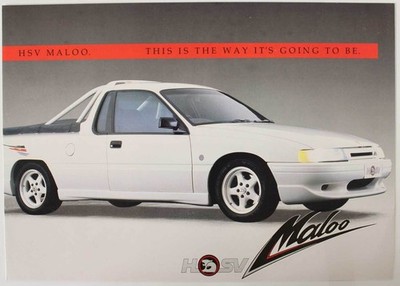 New Original HSV VG Maloo Ute 1990 4 Page Card Brochure Special ...