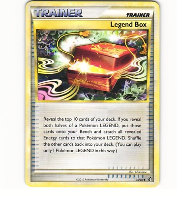 2010 Played Pokemon 75/90 Legend Box Non Holo Undaunted English | eBay