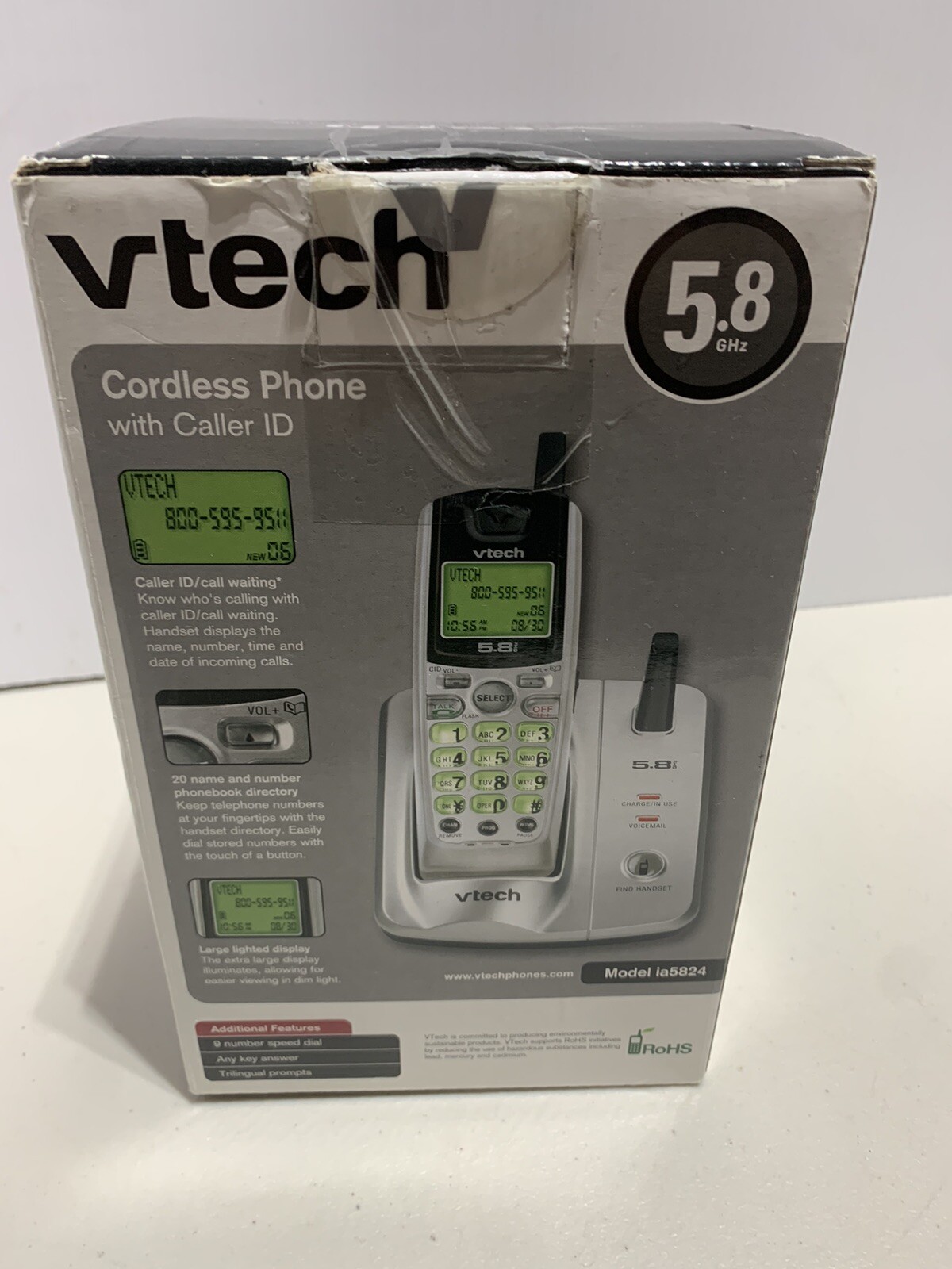 VTech ia5824 5.8 GHz Single Line Cordless Phone for sale online | eBay