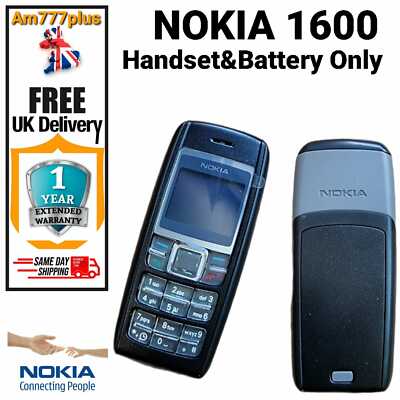 New Nokia1600 - BLACK (Unlocked)Mobile Phone New Cheap Simple Warranty ...