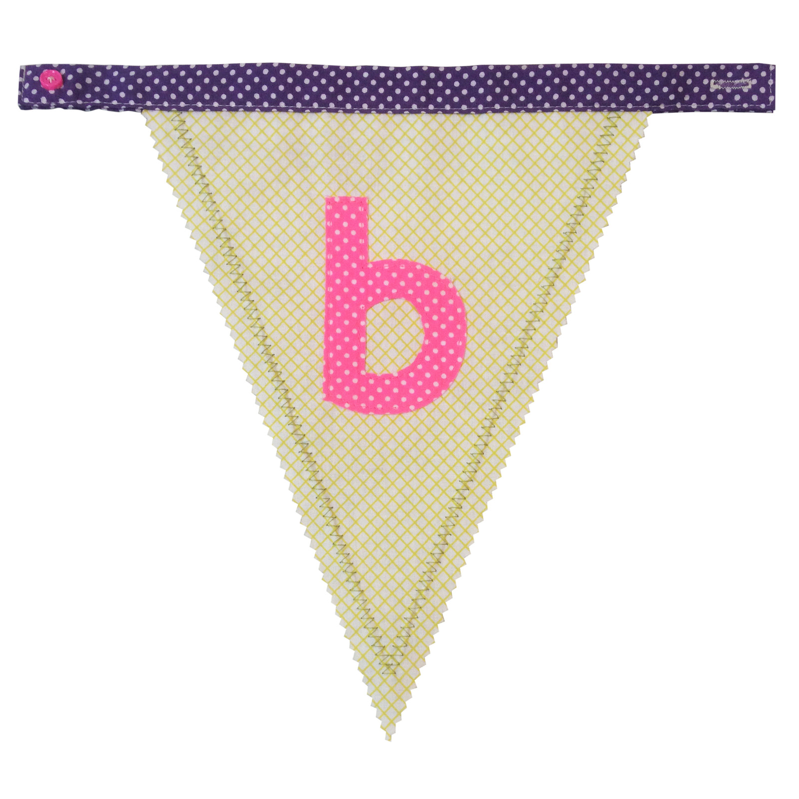 Bombay Duck - Alphabet Button Together Bunting - Letters Sold ...