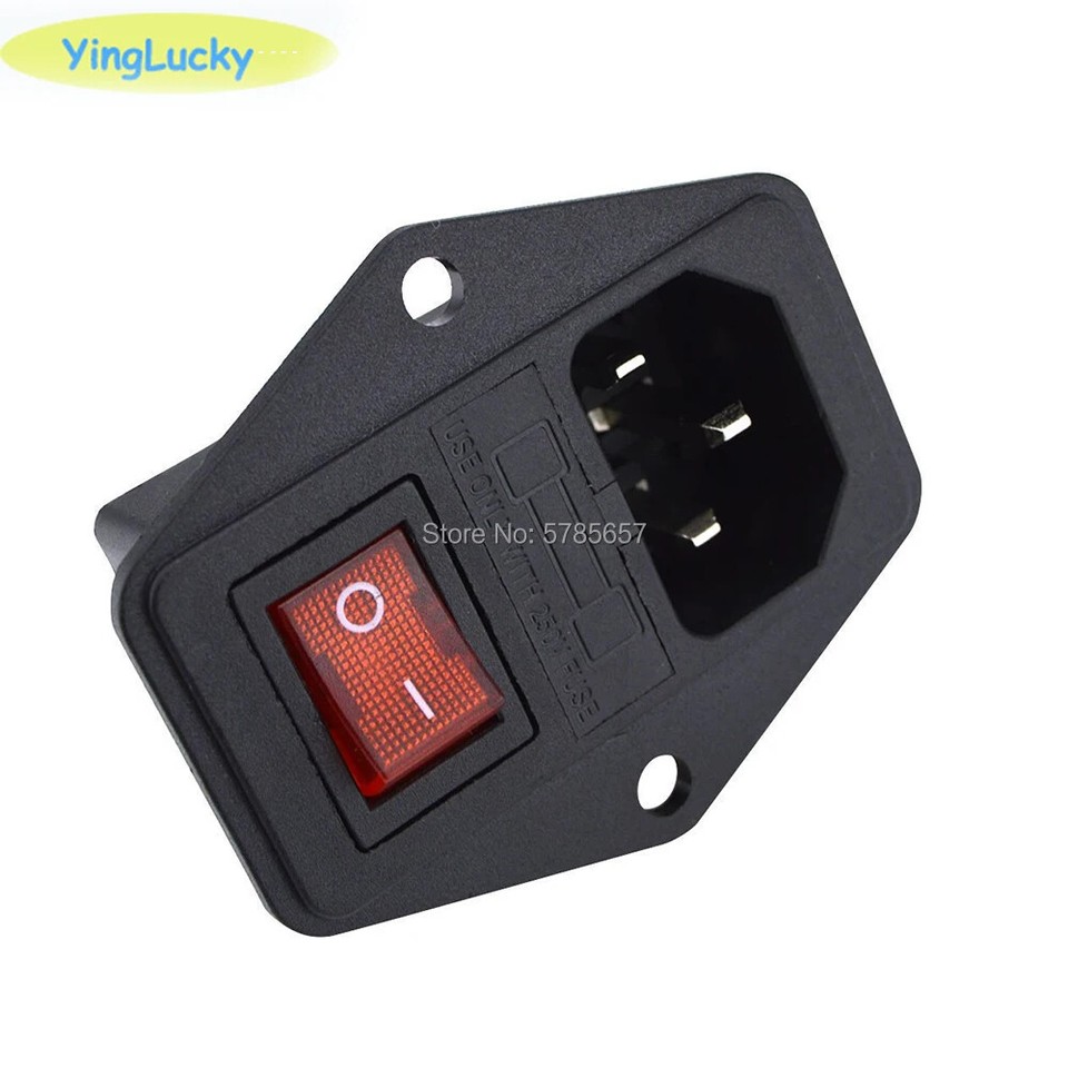 1PCS ON OFF Computer & Arcade Cabinet Switched Power Socket w/ switch ...