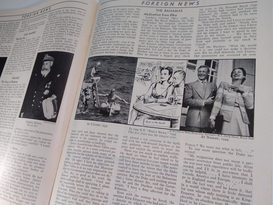 Time Magazine Vtg 1945 Lord Woolton Rare Classroom Ed Iwo Jima FDR San ...