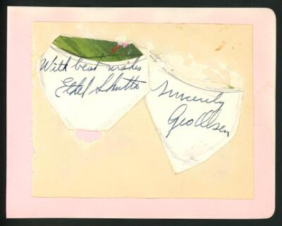 GEORGE OLSEN (1893-1971) autograph cut on page | Drummer/Bandleader ...
