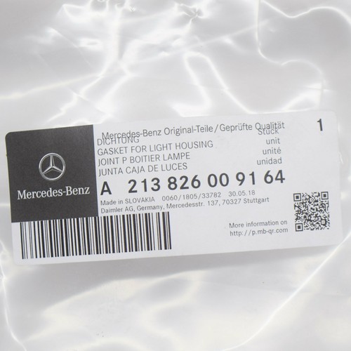 NEW MERCEDES-BENZ E-CLASS W213 LEFT HEADLIGHT SEAL GASKET A2138260091 ...