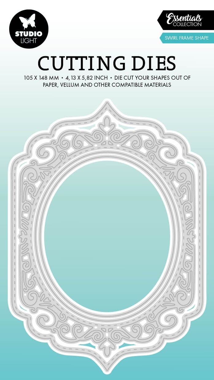 Studio Light Essentials Cutting Dies-Nr. 714, Swirl Frame Shape | eBay