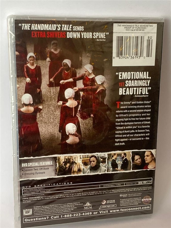 The Handmaid's Tale Season Two 2 Brand New and Factory Sealed ...